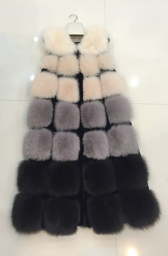 100% Real Fur Vest "Sophie" - Real Fur Vests for Women - Aria Moda