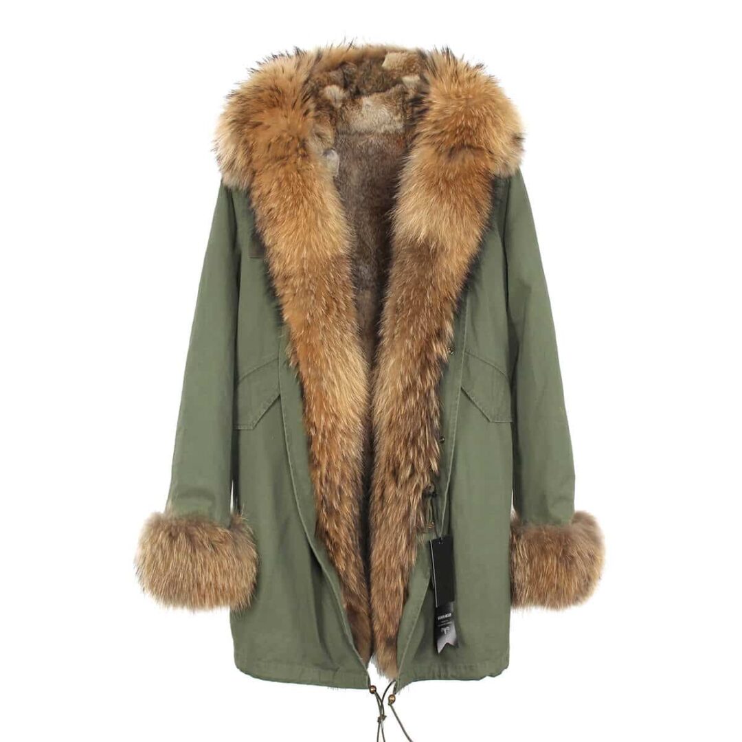 100% Real Fur Parka "Judy" - Real Fur Parkas for Women - Aria Moda