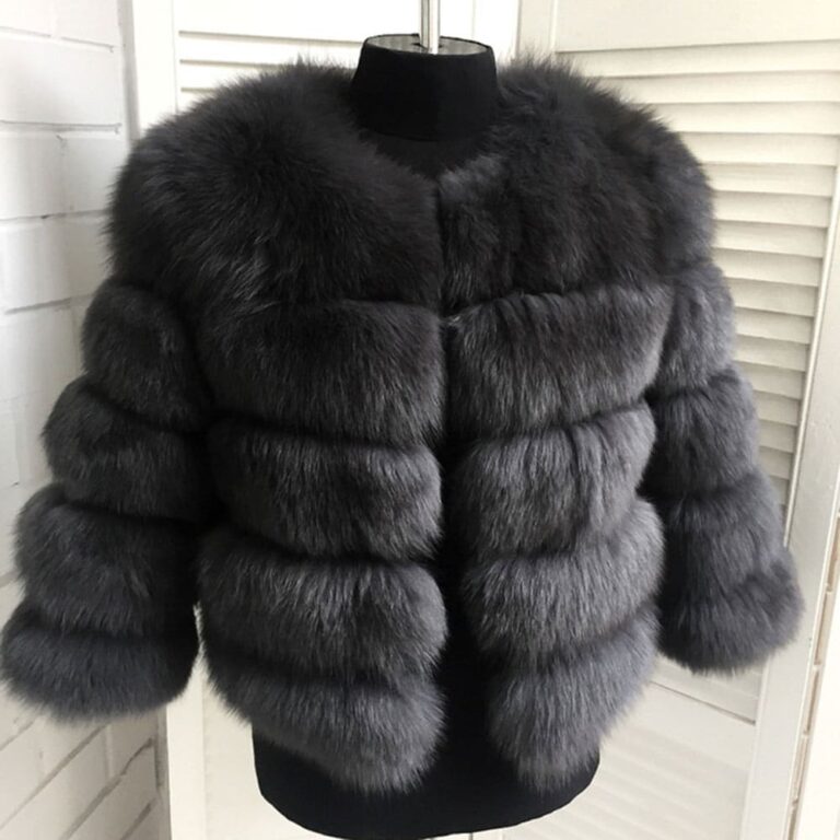 Short Fox Fur Coat 
