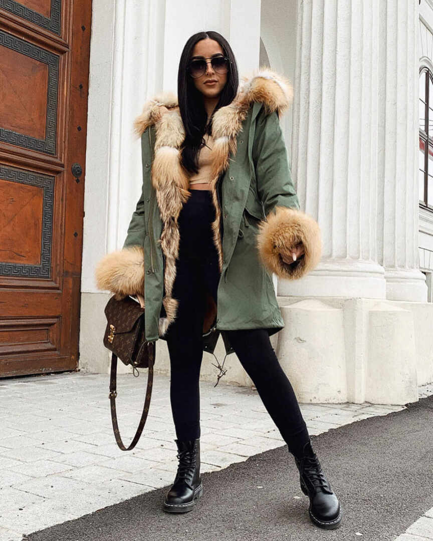 100% Real Fur Parka "Maya" - Real Fur Parkas for Women - Aria Moda