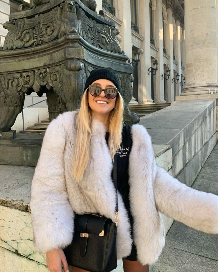 100% Real Fur Coat "Hazel" - Real Fur Coats for Women - Aria Moda