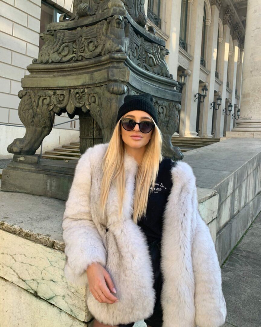 100% Real Fur Coat "Hazel" - Real Fur Coats for Women - Aria Moda